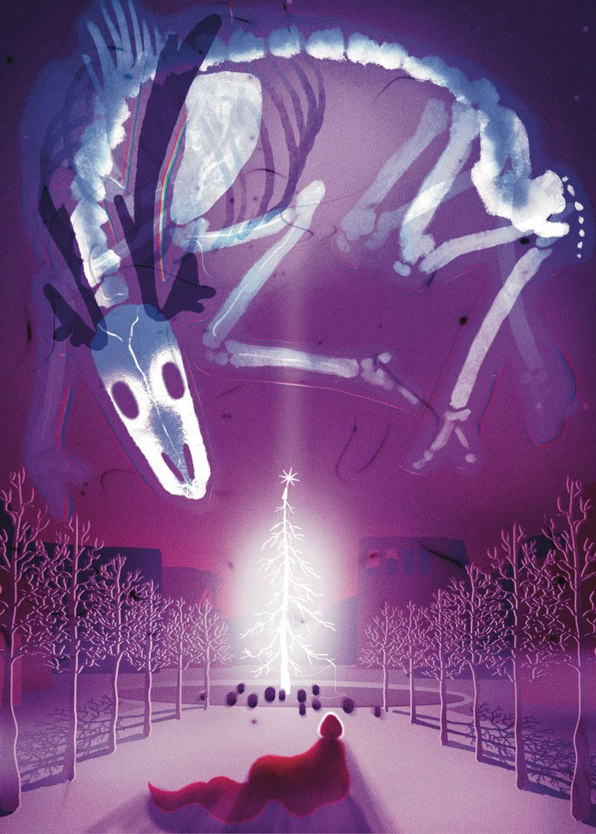 'post apocalyptic christmas' Poster, picture, metal print, paint by ...