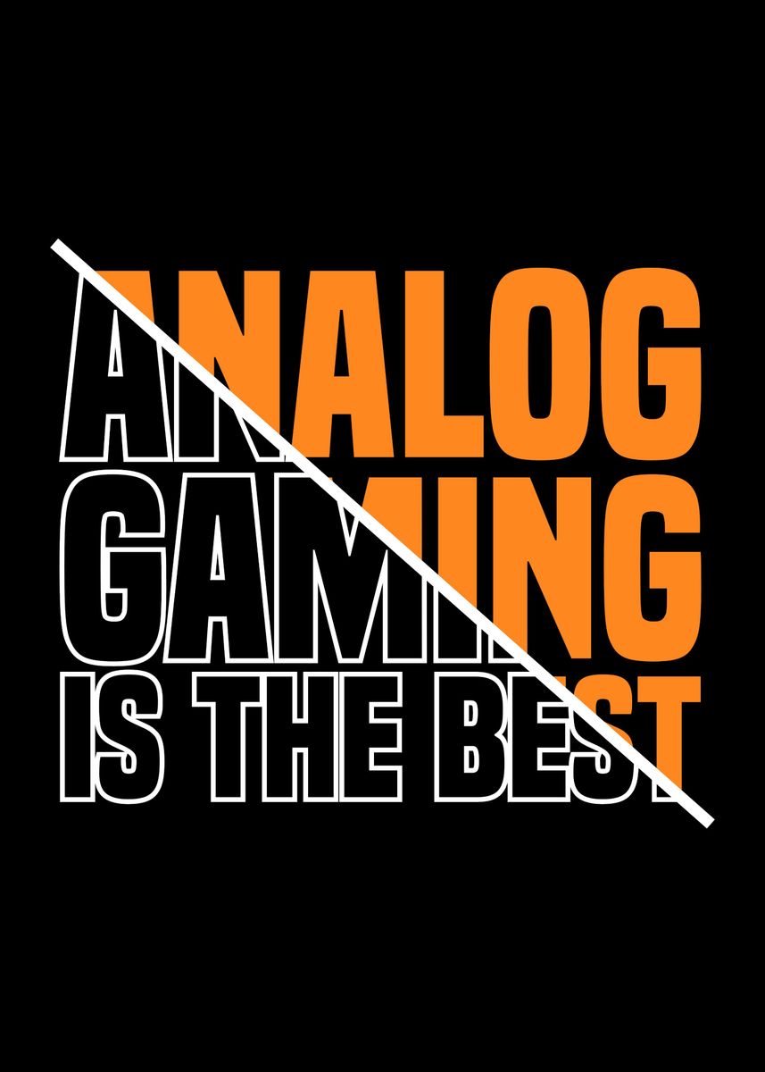 'Analog gaming' Poster, picture, metal print, paint by Andreas ...