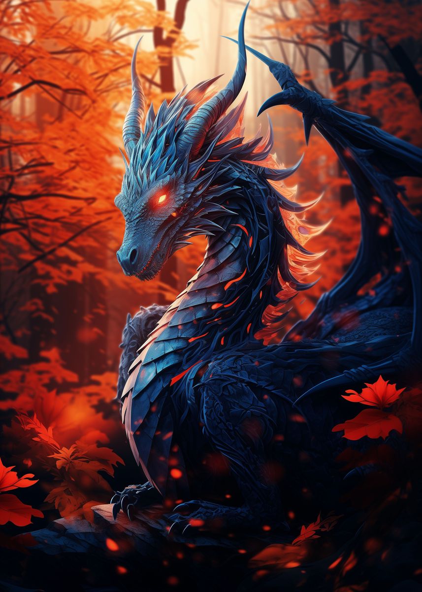 'Dragon Slumber' Poster, picture, metal print, paint by Georgee Home ...
