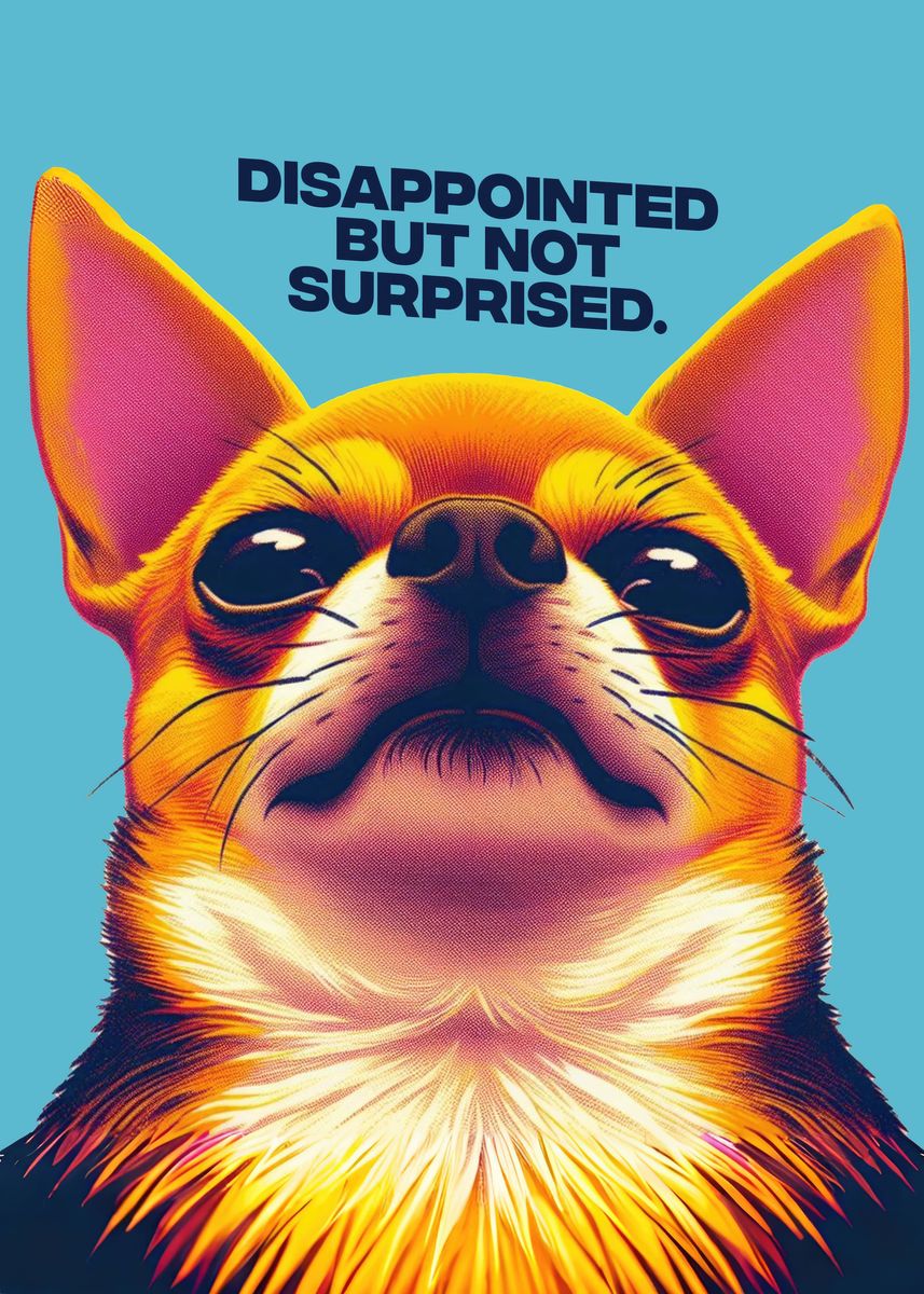'Bad ass chihuahua dog ' Poster, picture, metal print, paint by Ji wong ...