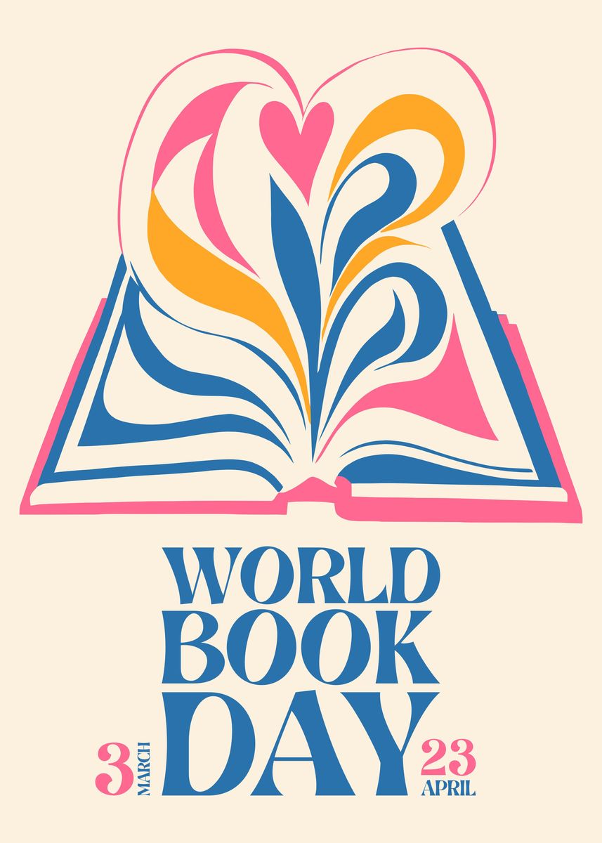 'World Book Day Poster' Poster, picture, metal print, paint by ...
