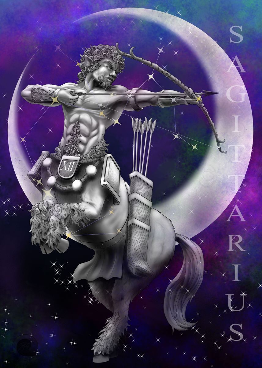 'Sagittarius' Poster, picture, metal print, paint by Concept of Reality ...
