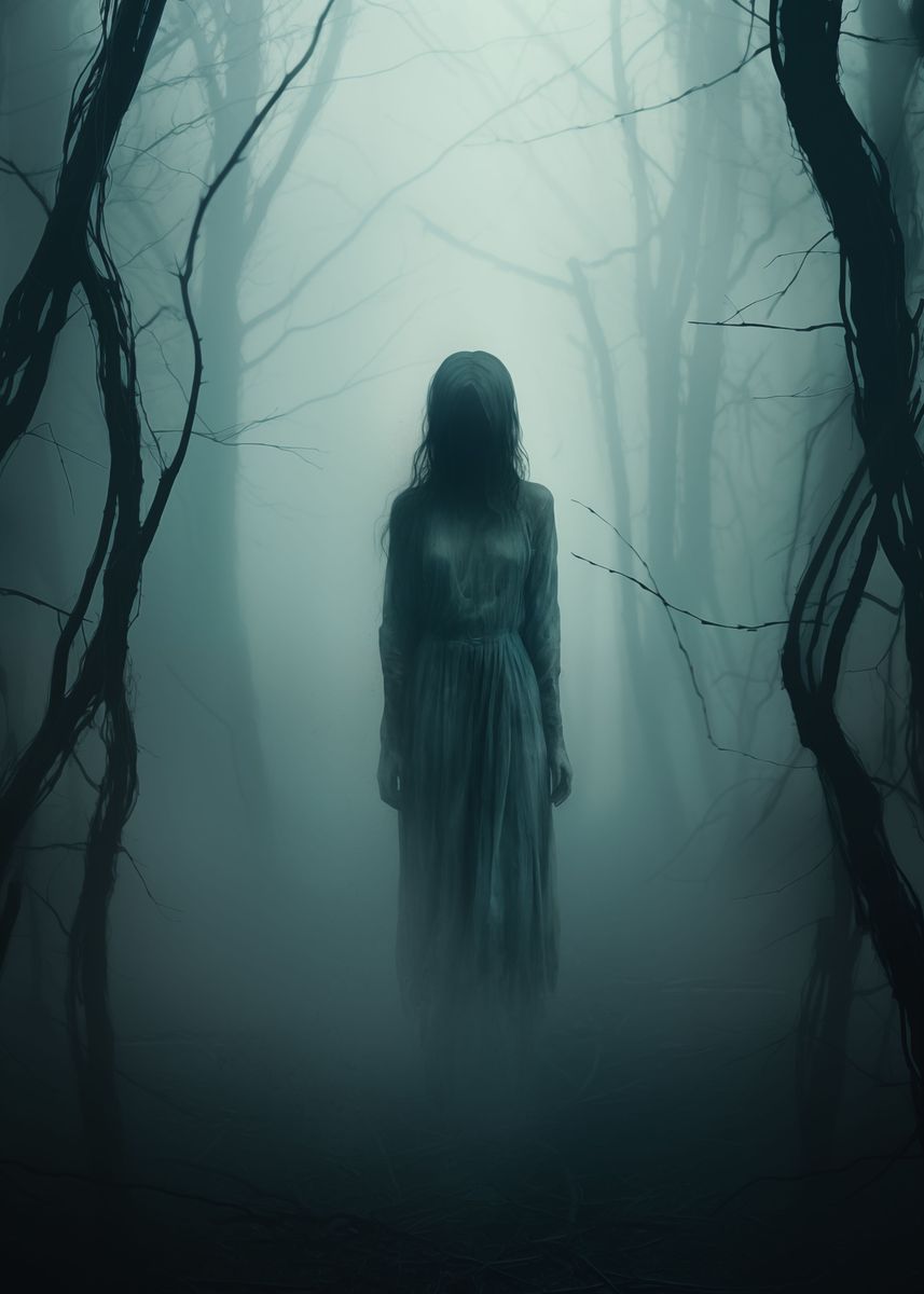 'Faceless Woman Horror' Poster, picture, metal print, paint by Eline ...