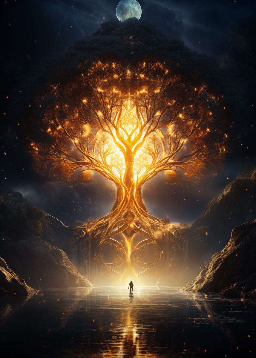 'Magical Tree of Life Art' Poster, picture, metal print, paint by Zenz ...