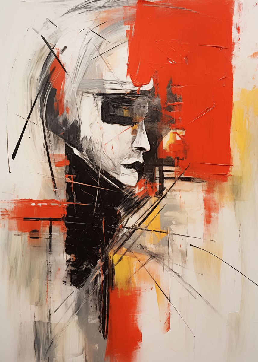 'Abstract Expressionist' Poster, picture, metal print, paint by Eline ...