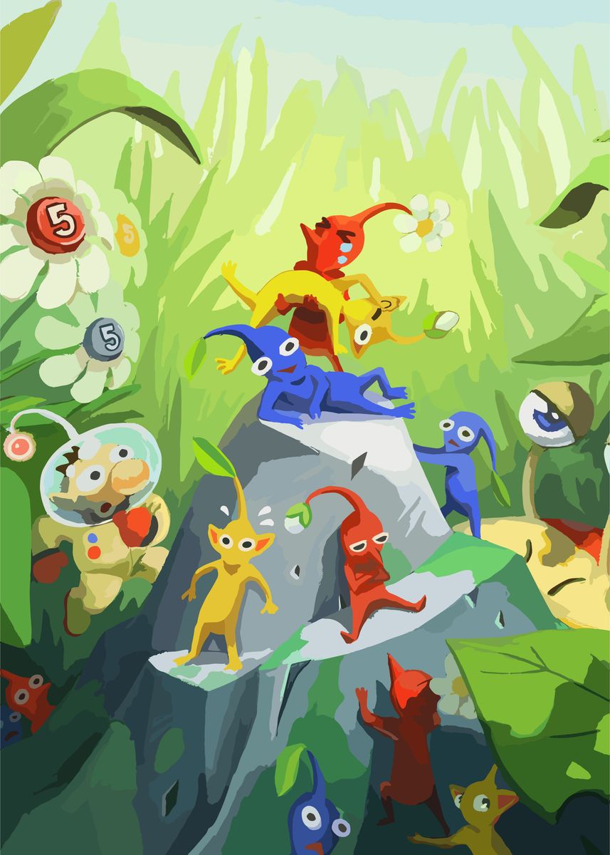 'Pikmin Ant Anime' Poster, picture, metal print, paint by Catherine ...