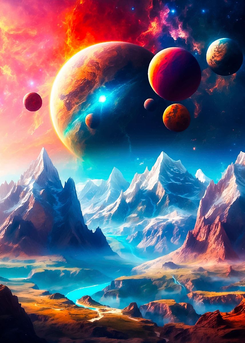 'Amazing Planet' Poster, picture, metal print, paint by Fabulous Garcia ...