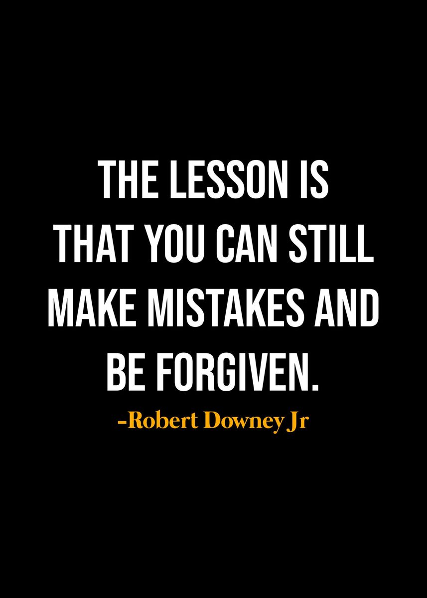 'Robert Downey Jr Quotes ' Poster, picture, metal print, paint by KLIP ...