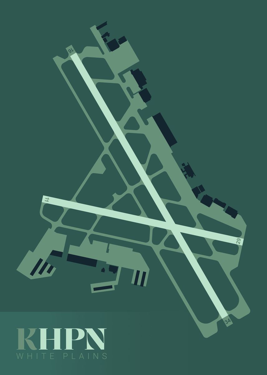 'Westchester County Airport' Poster, picture, metal print, paint by ...