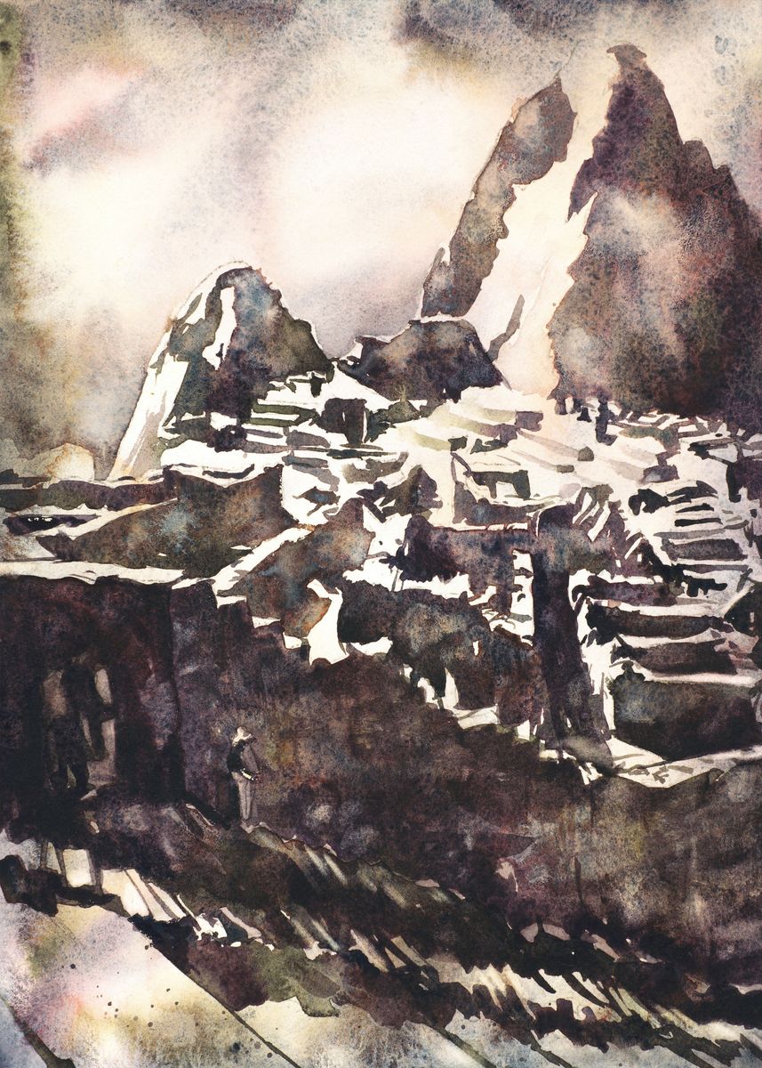 'Machu Picchu Incan ruins' Poster, picture, metal print, paint by Ryan ...
