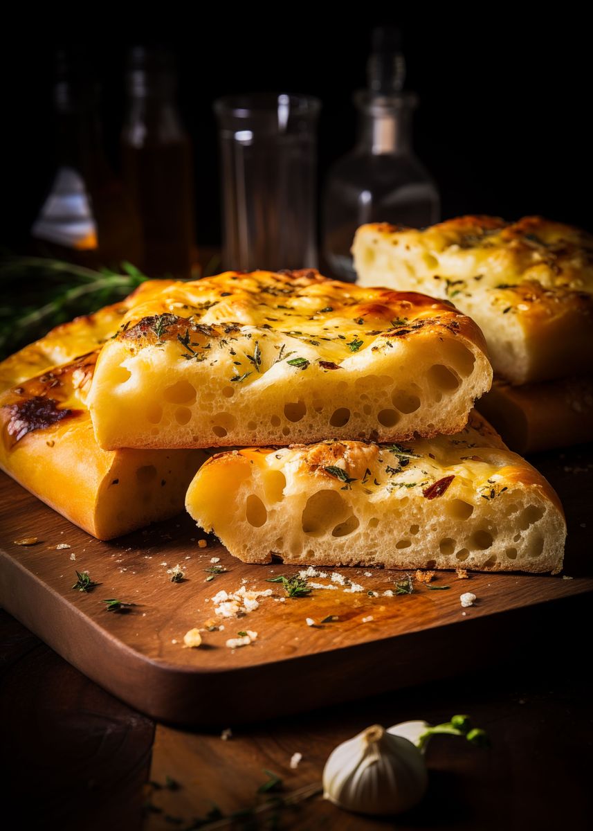 'Focaccia' Poster, picture, metal print, paint by Eric Waldvogel | Displate