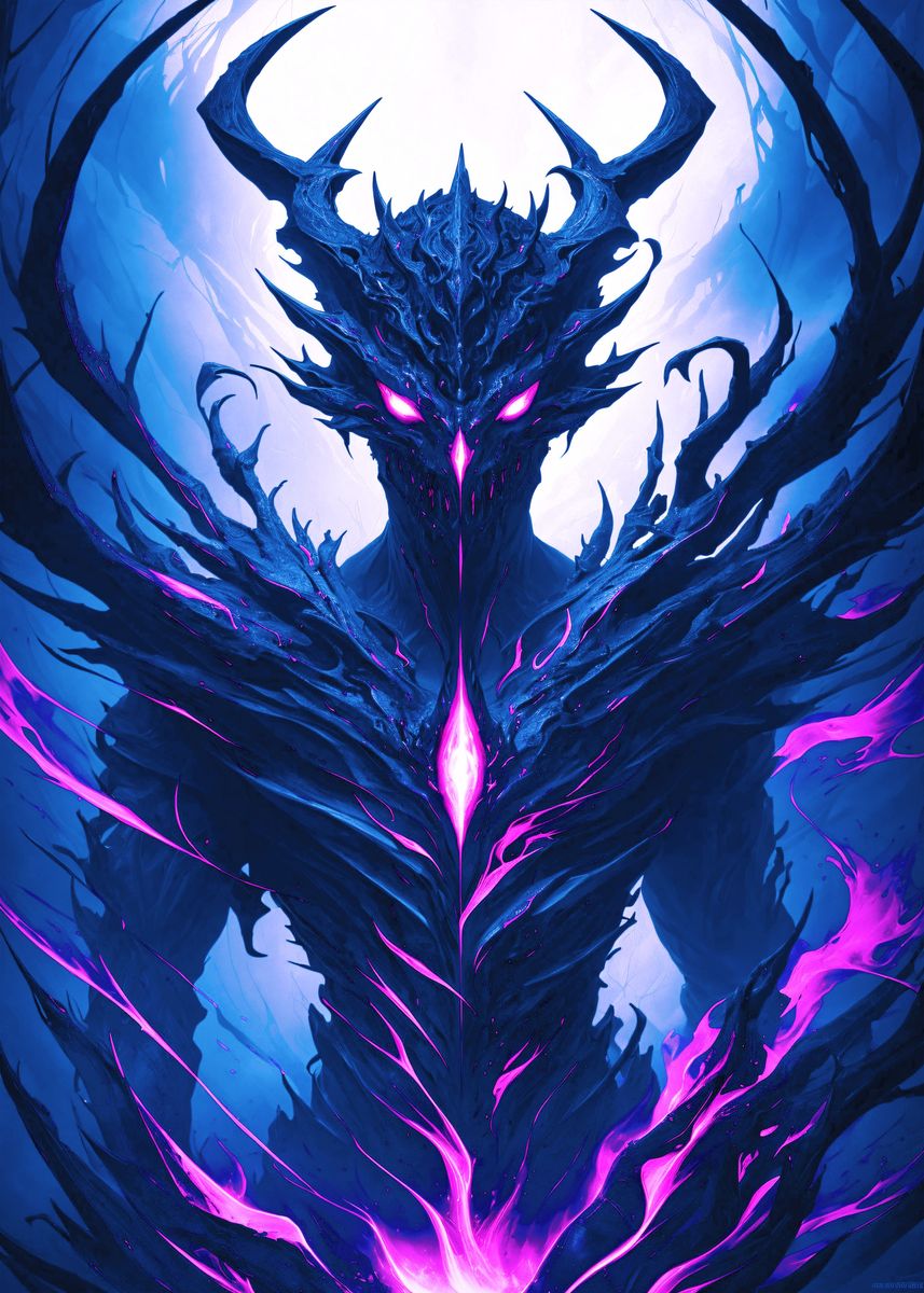 'Demon Monster' Poster, picture, metal print, paint by Jihana Mariam ...