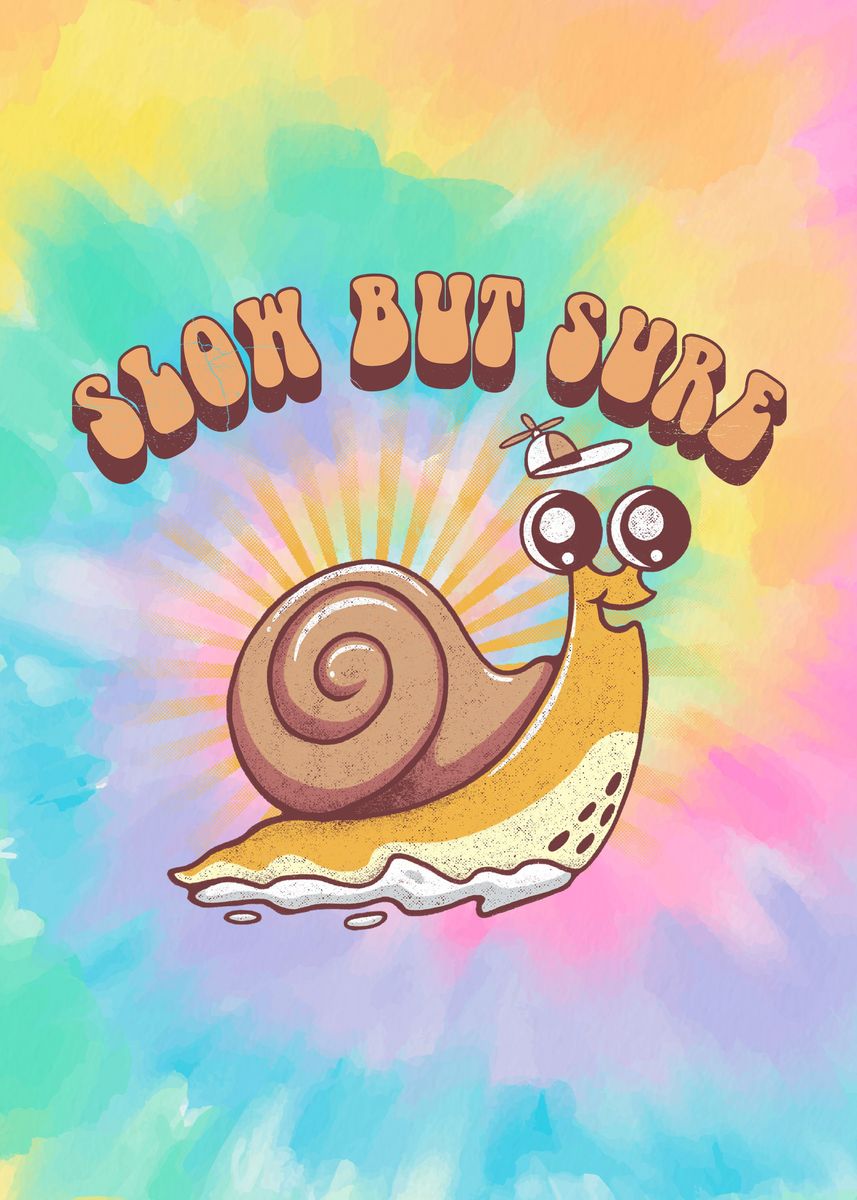 'Slow but Sure' Poster, picture, metal print, paint by Quilimo Studio ...