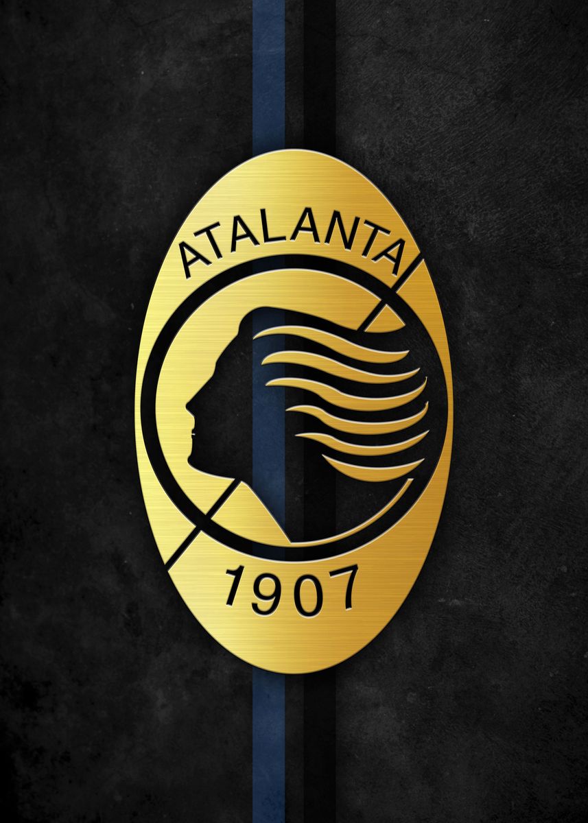 'Atalanta Football Emblem' Poster, picture, metal print, paint by Ray ...