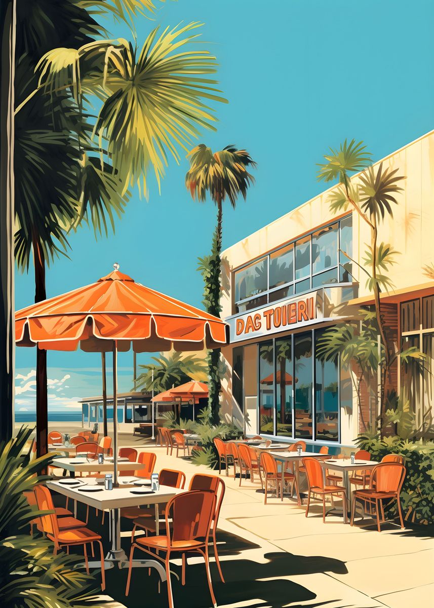 'Vintage Coffee Shop' Poster, picture, metal print, paint by MajopArt ...