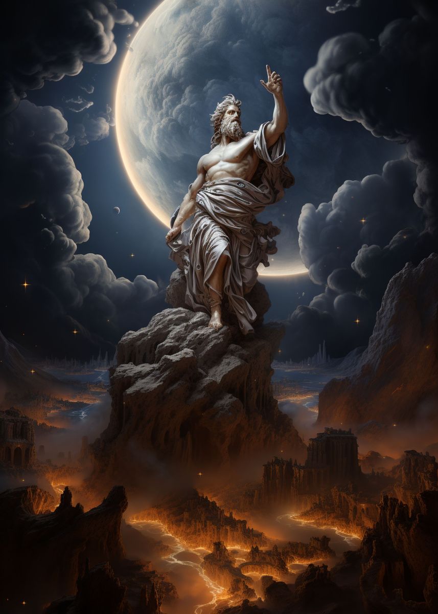 'Jupiter Thunders Reign' Poster, picture, metal print, paint by ...