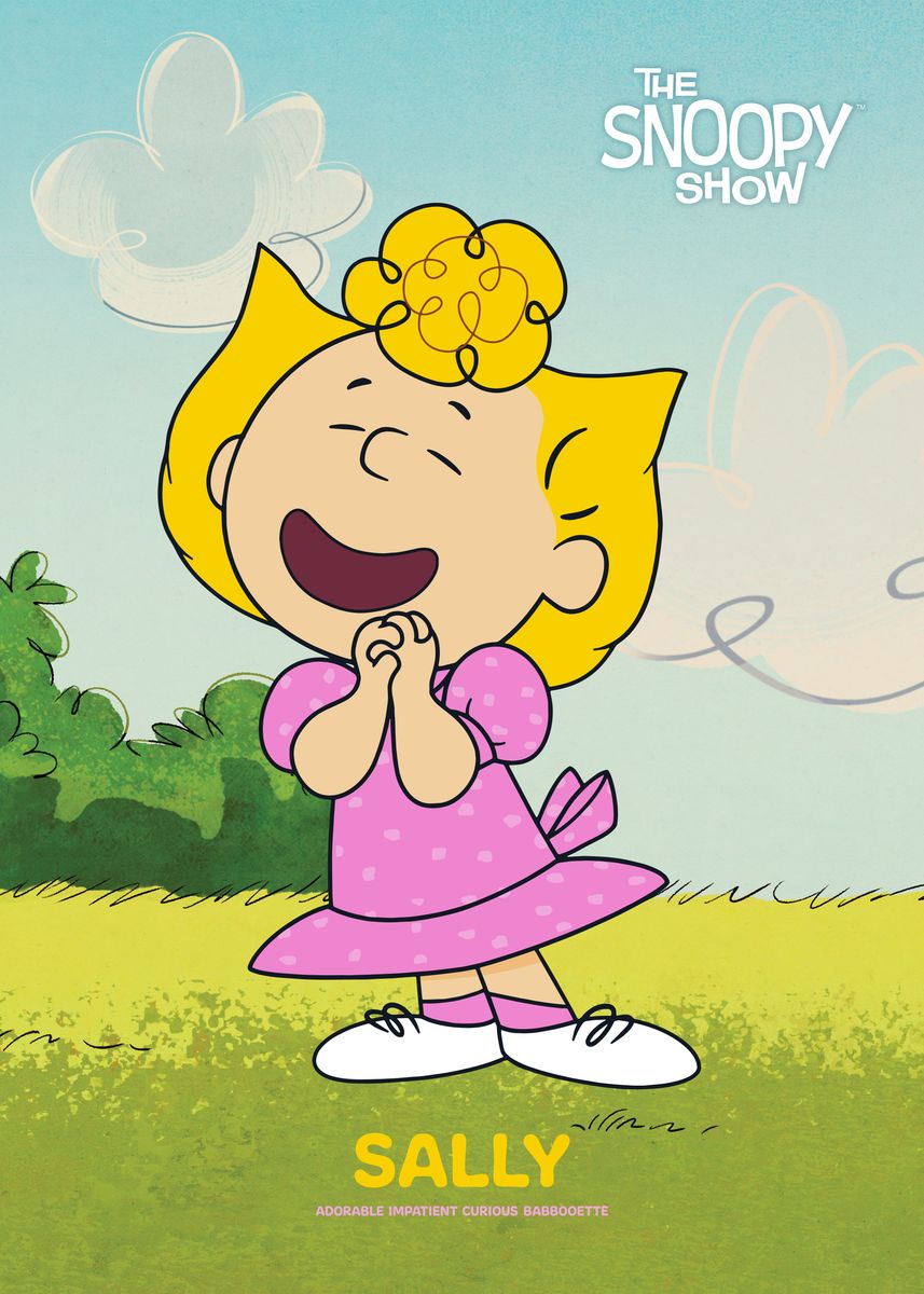'Sally Snoopy Show' Poster, picture, metal print, paint by Peanuts ...