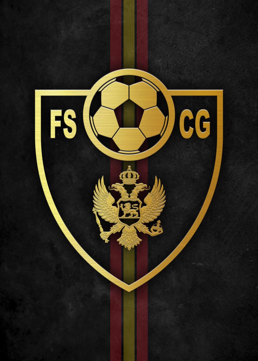 'Montenegro Football' Poster, picture, metal print, paint by Ray Diaz ...