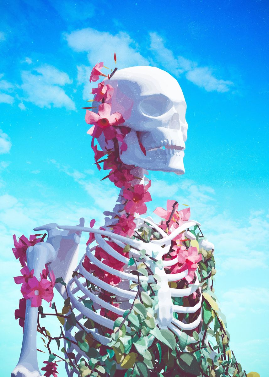 'Pink Bloom' Poster, picture, metal print, paint by Srabon Arafat | Displate