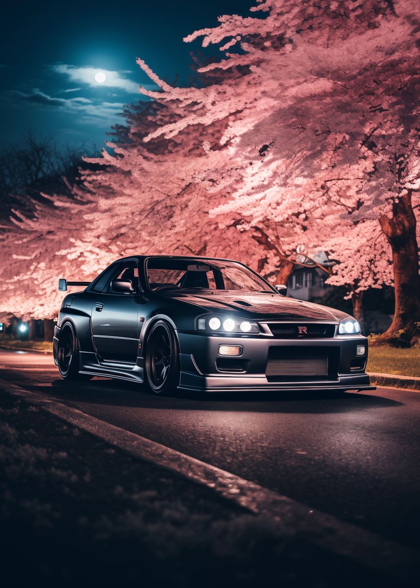 'JDM Nissan Skyline ' Poster, picture, metal print, paint by 99 Posters ...
