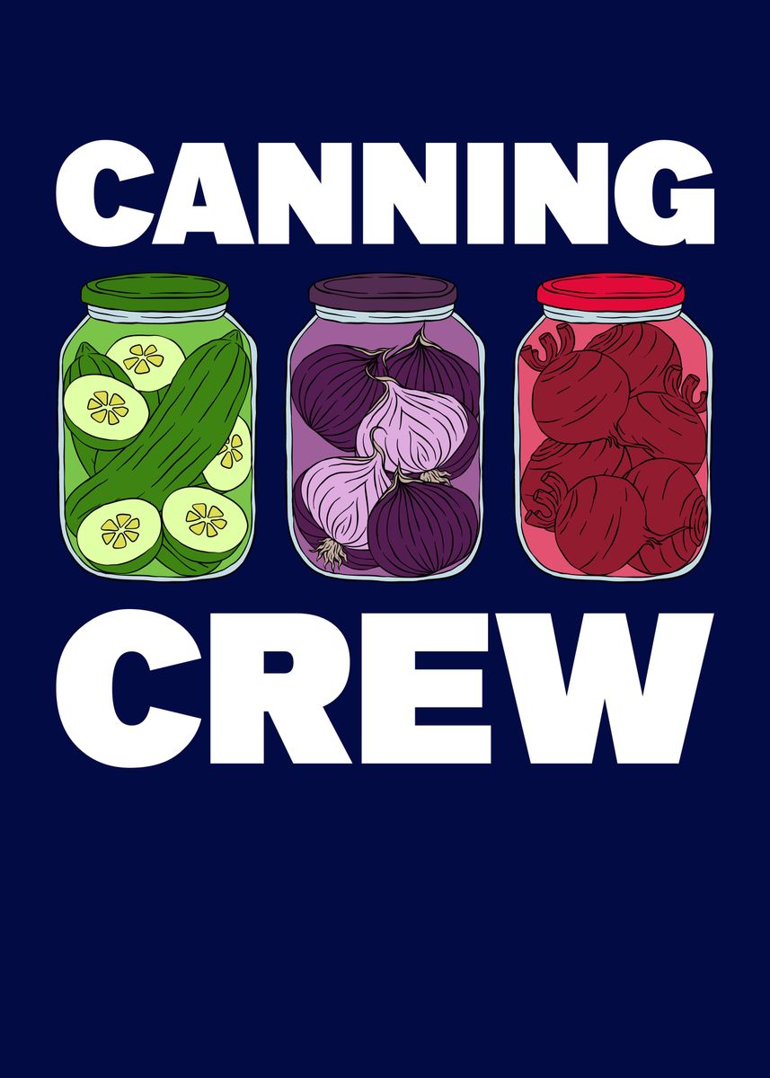 'Funny Canning Jars' Poster, picture, metal print, paint by MzumO ...