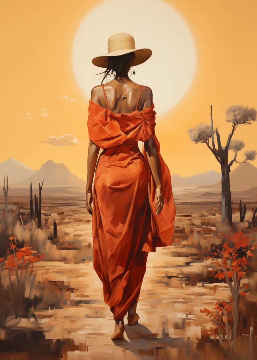 'African fashion art ' Poster, picture, metal print, paint by Phuong ...