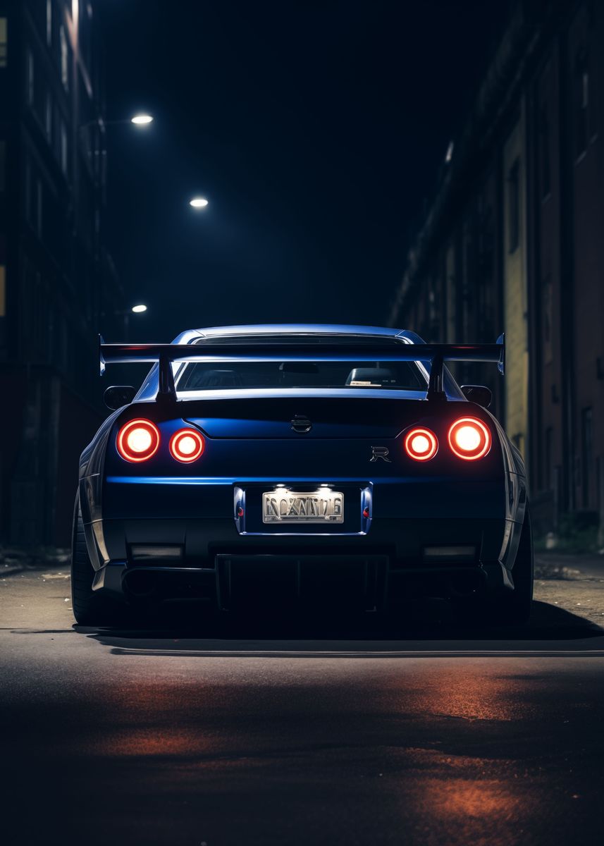 'JDM Nissan Skyline' Poster, picture, metal print, paint by 99 Posters ...