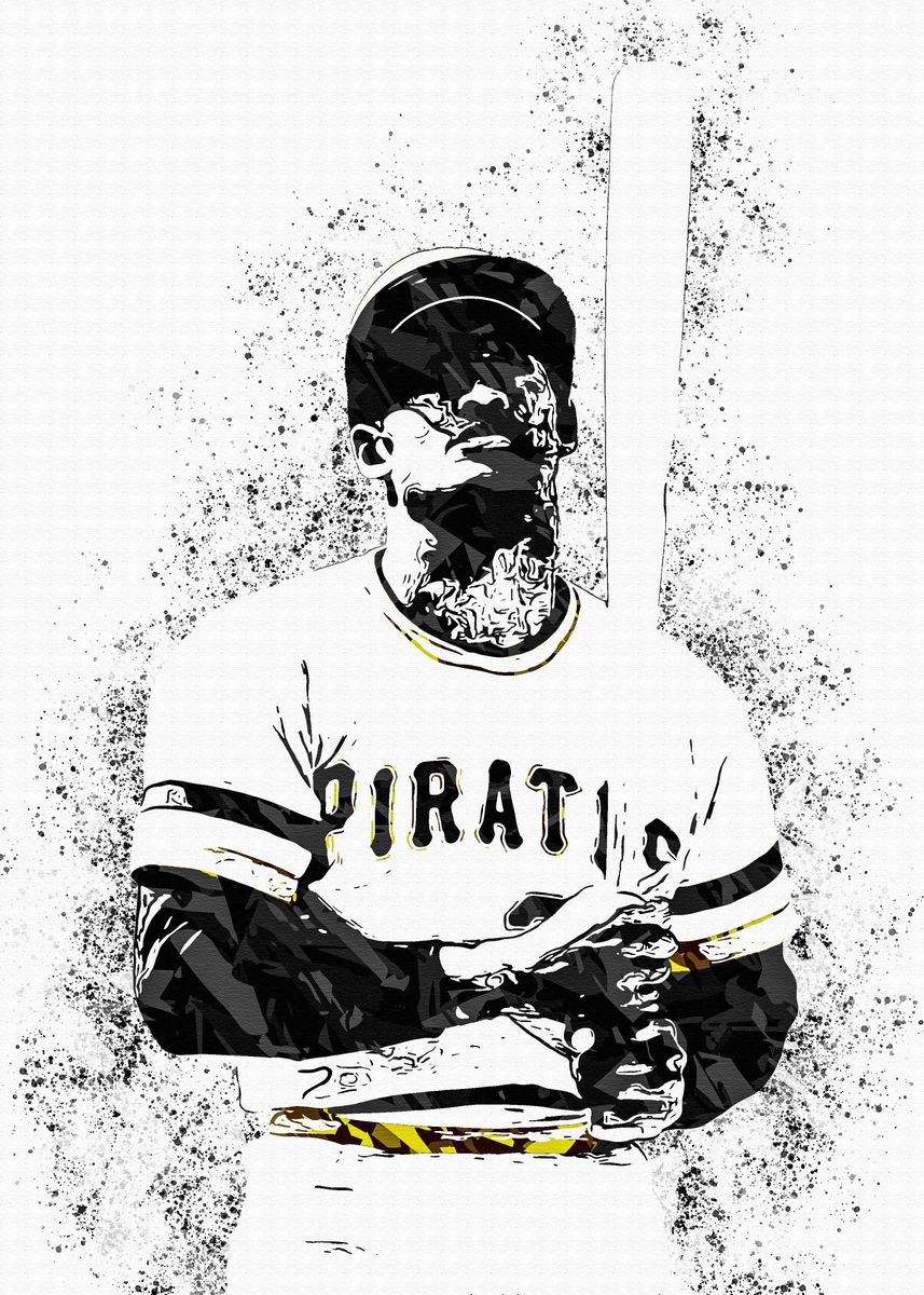 'Roberto Clemente Painting' Poster, picture, metal print, paint by Phan ...