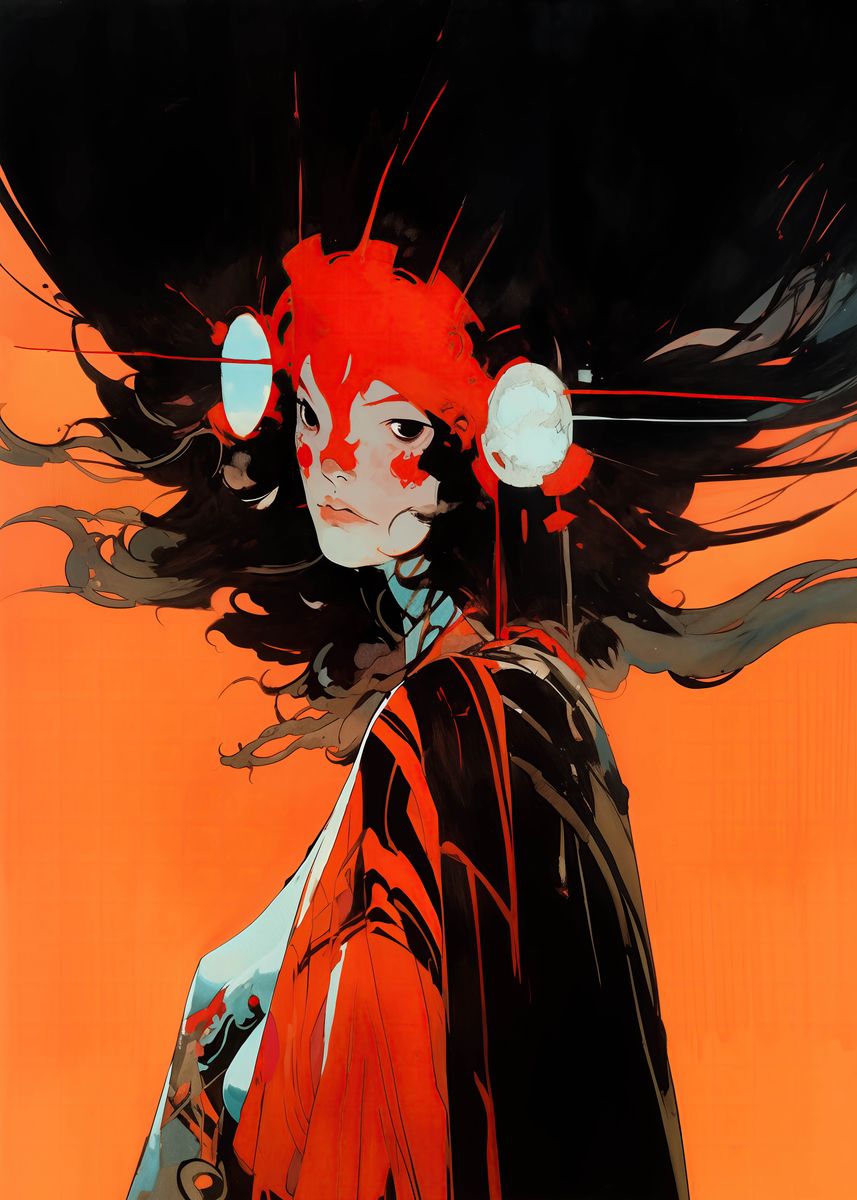 'Scarlet Renegade' Poster, picture, metal print, paint by Neo Solaria ...
