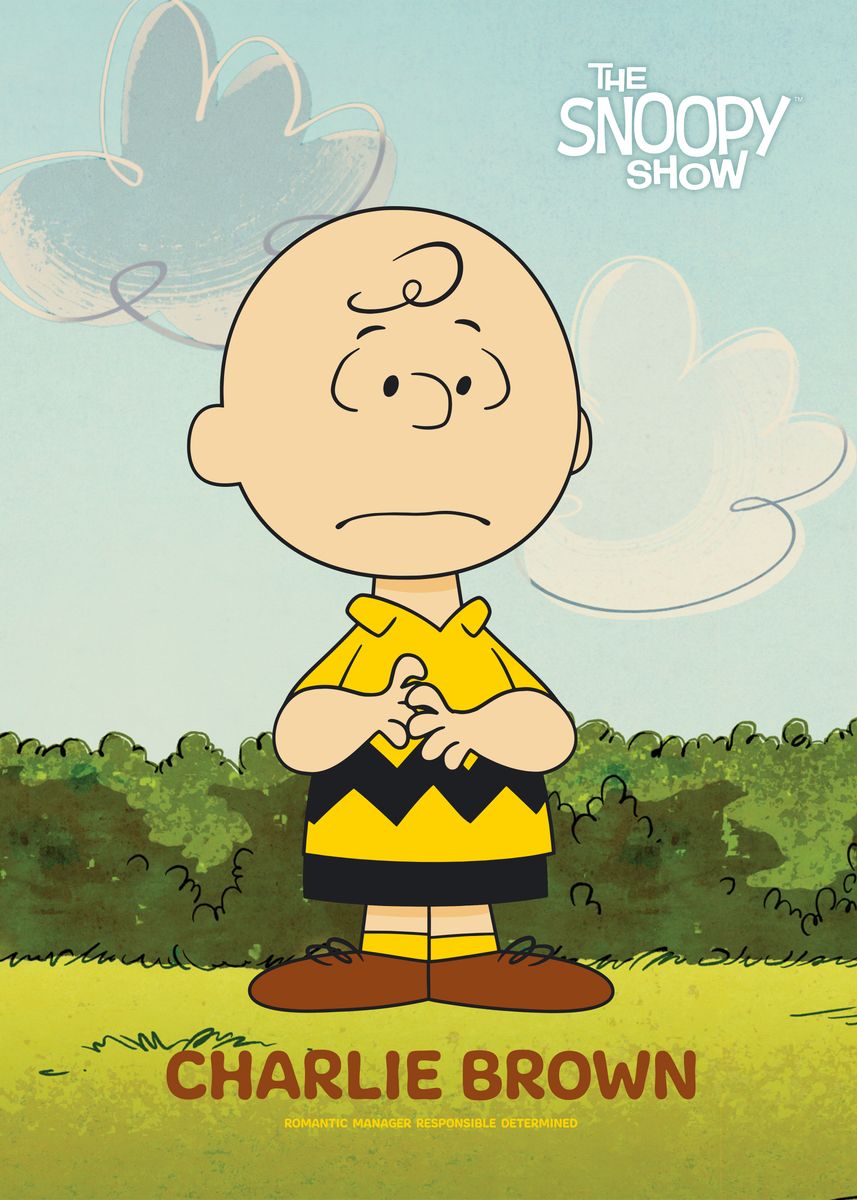 'Charlie Brown' Poster, picture, metal print, paint by Peanuts | Displate