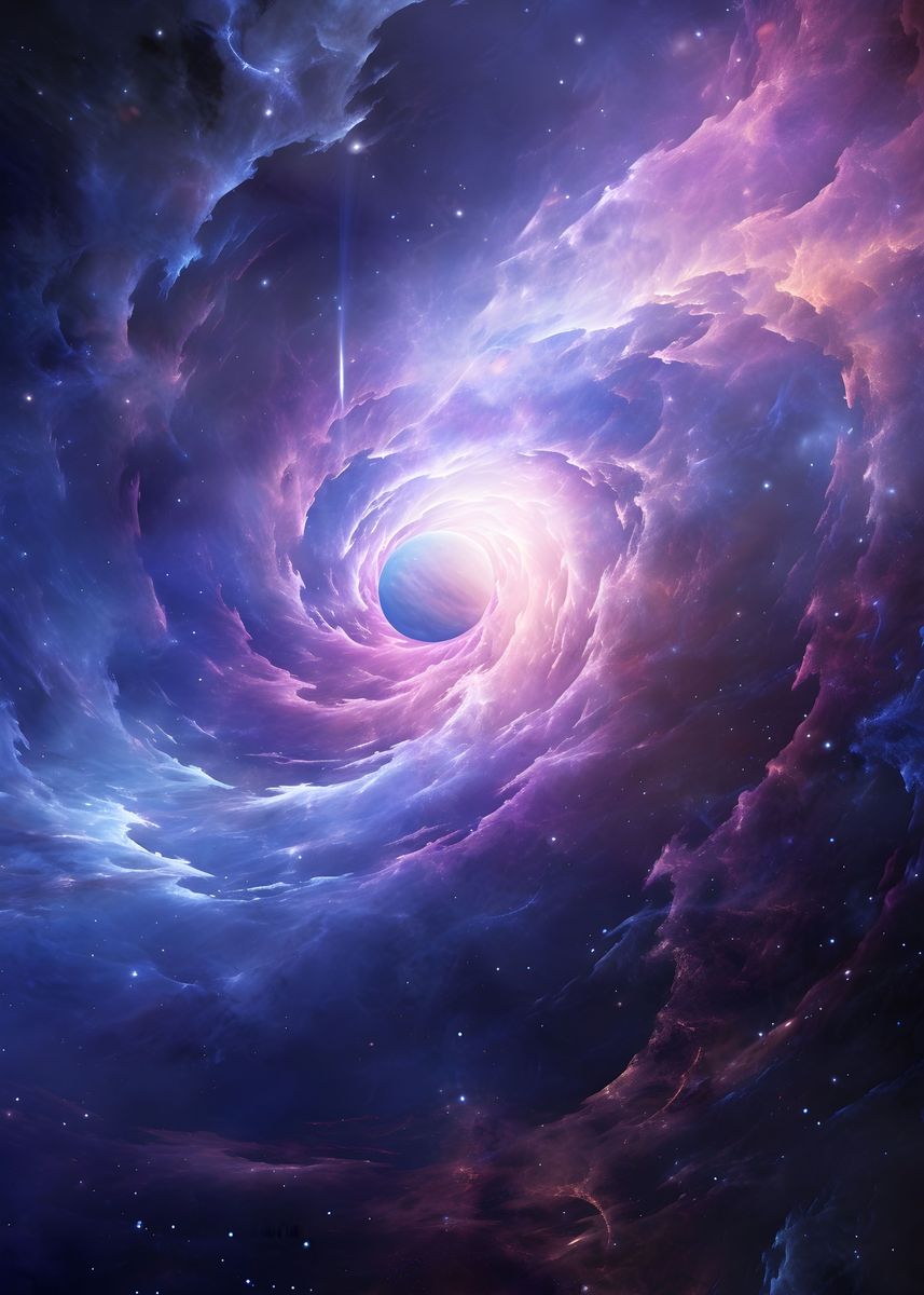 'Galaxy' Poster, picture, metal print, paint by MajopArt | Displate