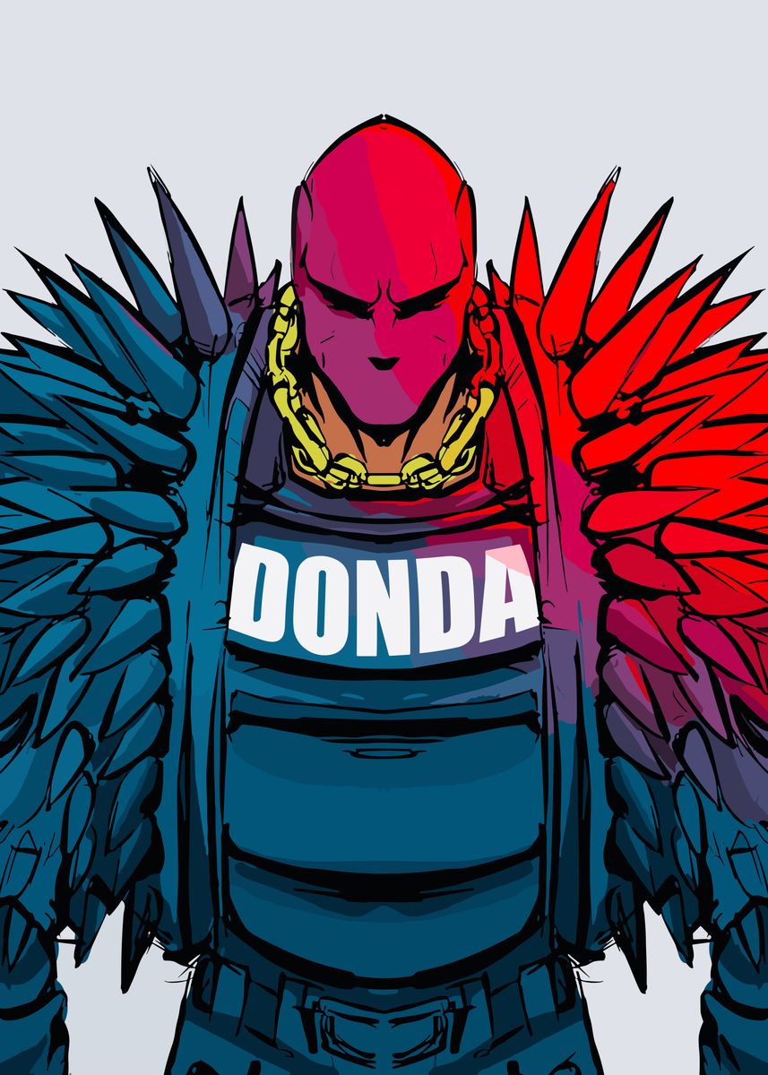 'Kanye west donda' Poster, picture, metal print, paint by satya art ...