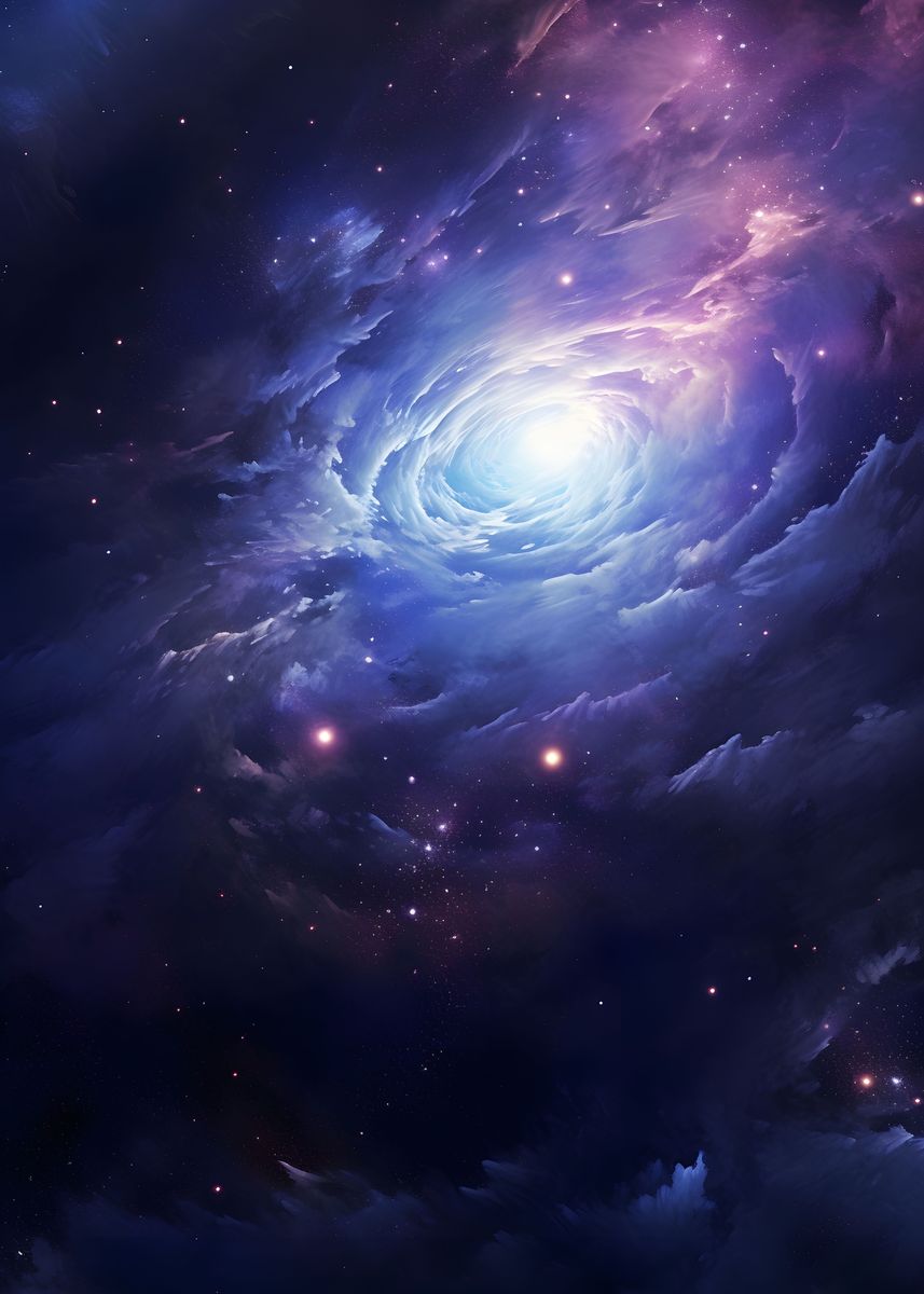 'Galaxy' Poster, picture, metal print, paint by MajopArt | Displate
