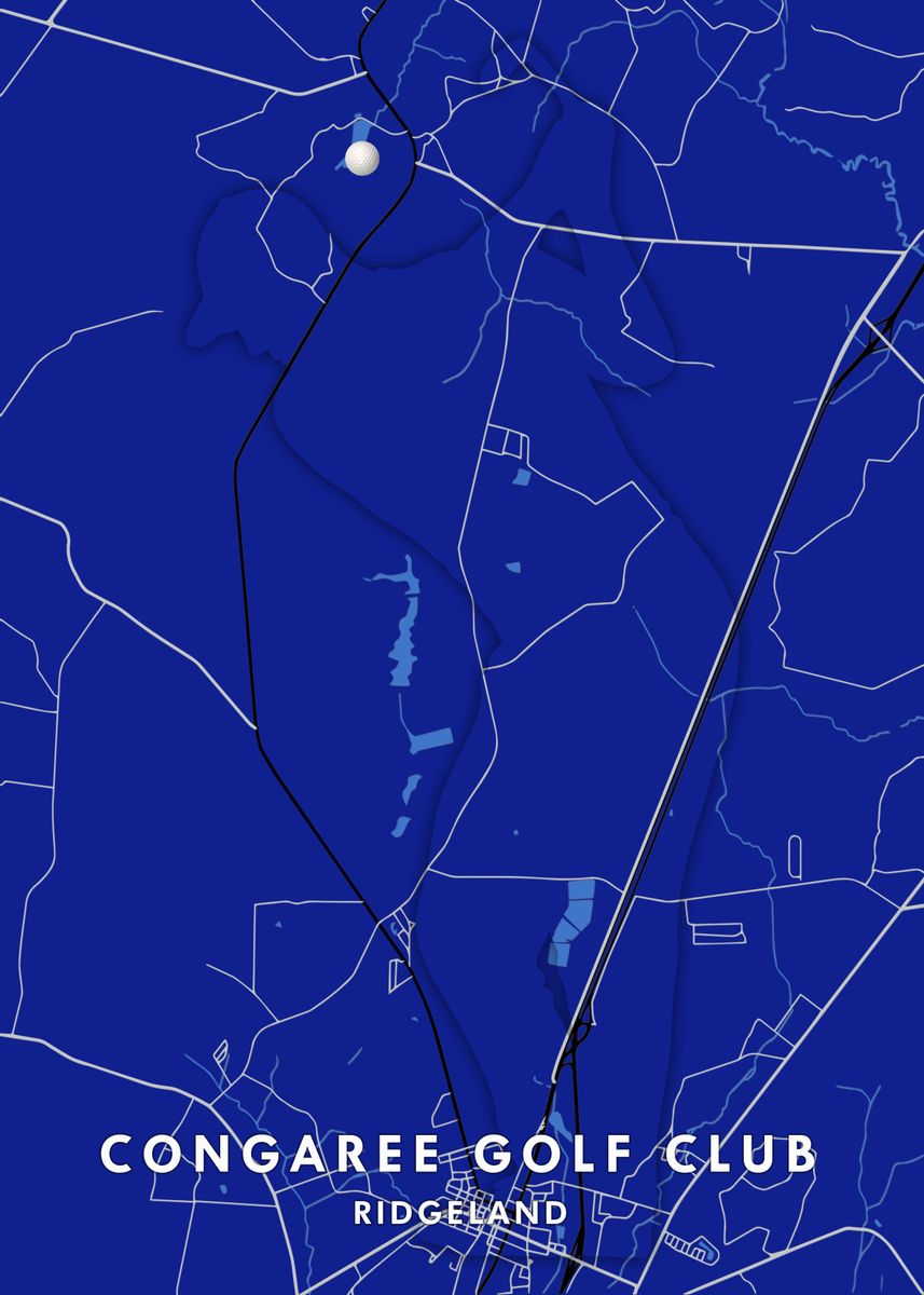 'Congaree Golf Club Davant' Poster, picture, metal print, paint by Beiler Korey | Displate