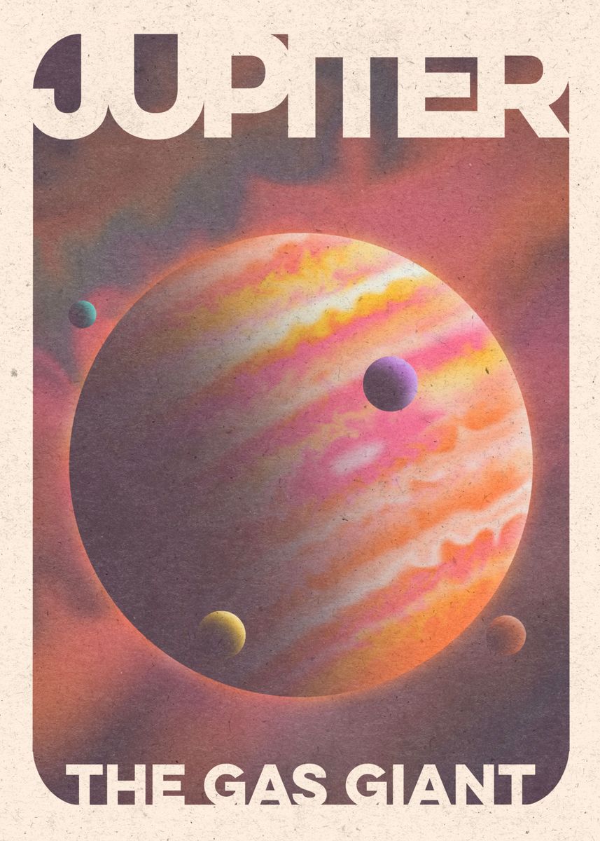 'Jupiter The Gas Giant' Poster, picture, metal print, paint by Jake ...