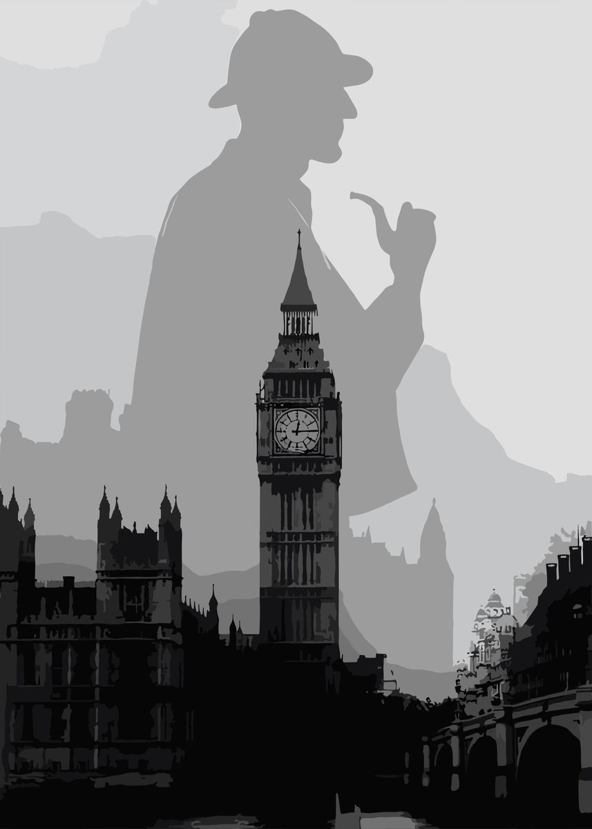 'sherlock holmes' Poster, picture, metal print, paint by Instinct ...