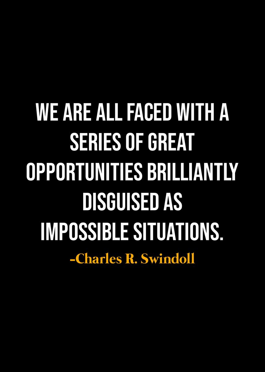 'Charles R Swindoll Quotes ' Poster, picture, metal print, paint by ...
