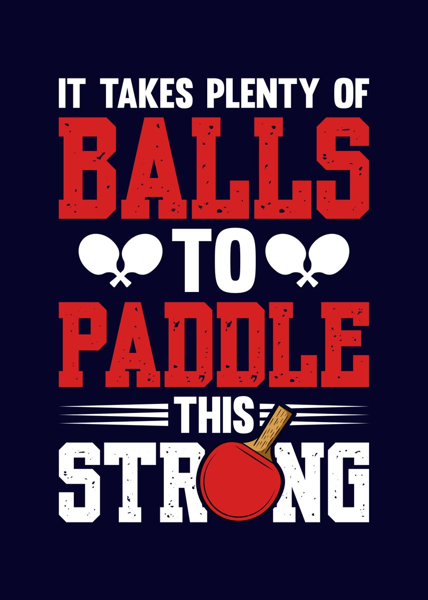 'Table Tennis Ping Pong' Poster, picture, metal print, paint by MzumO ...