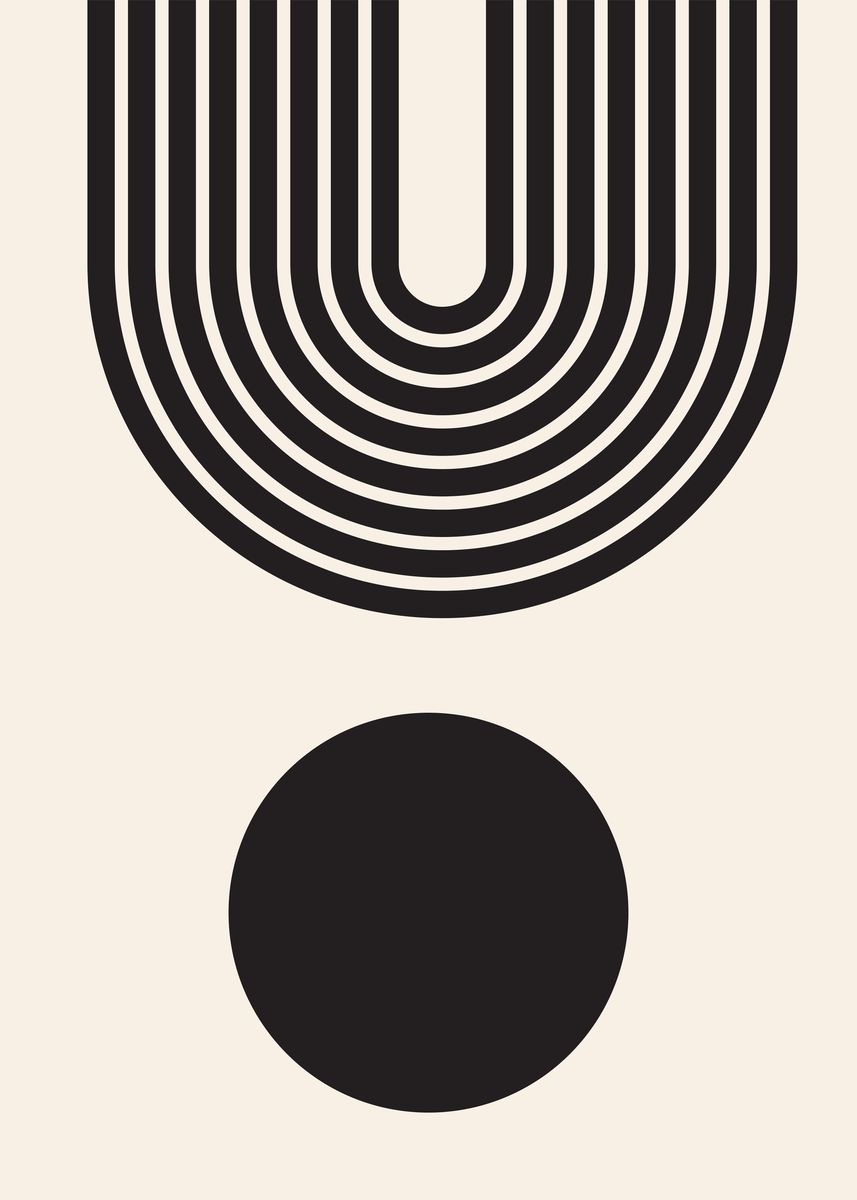 'Mid Century Modern Art' Poster, picture, metal print, paint by ...