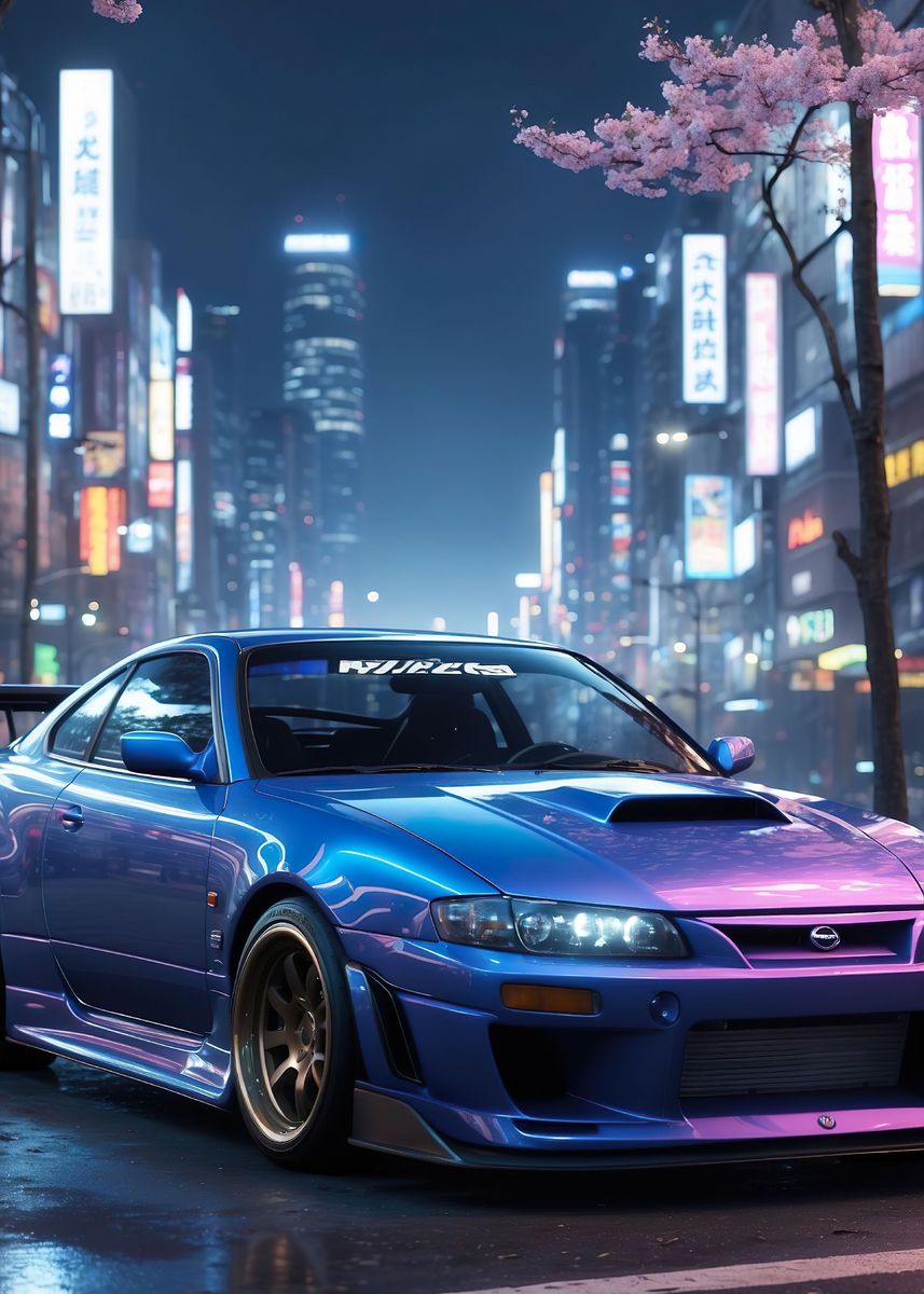 'Japan Racing Car Cherry' Poster, picture, metal print, paint by Stony ...