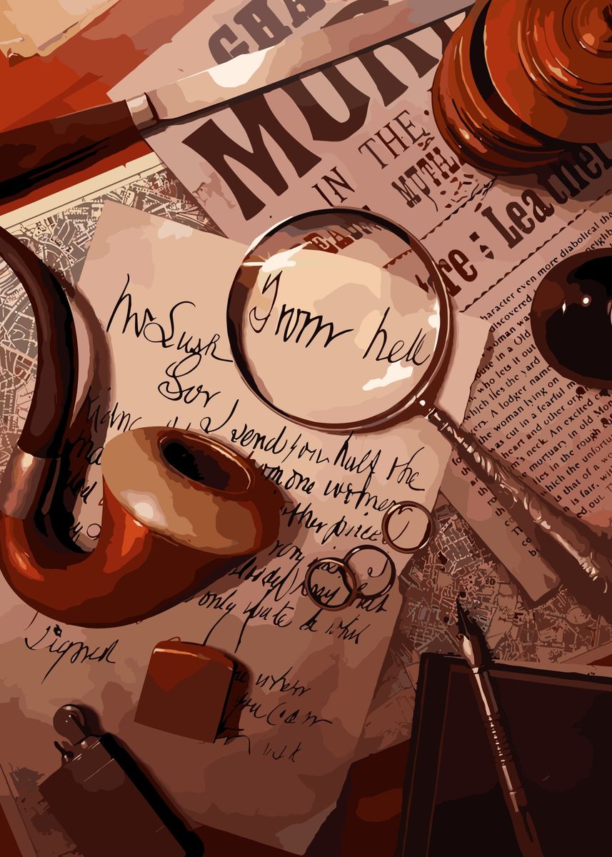 'sherlock holmes' Poster, picture, metal print, paint by Instinct ...