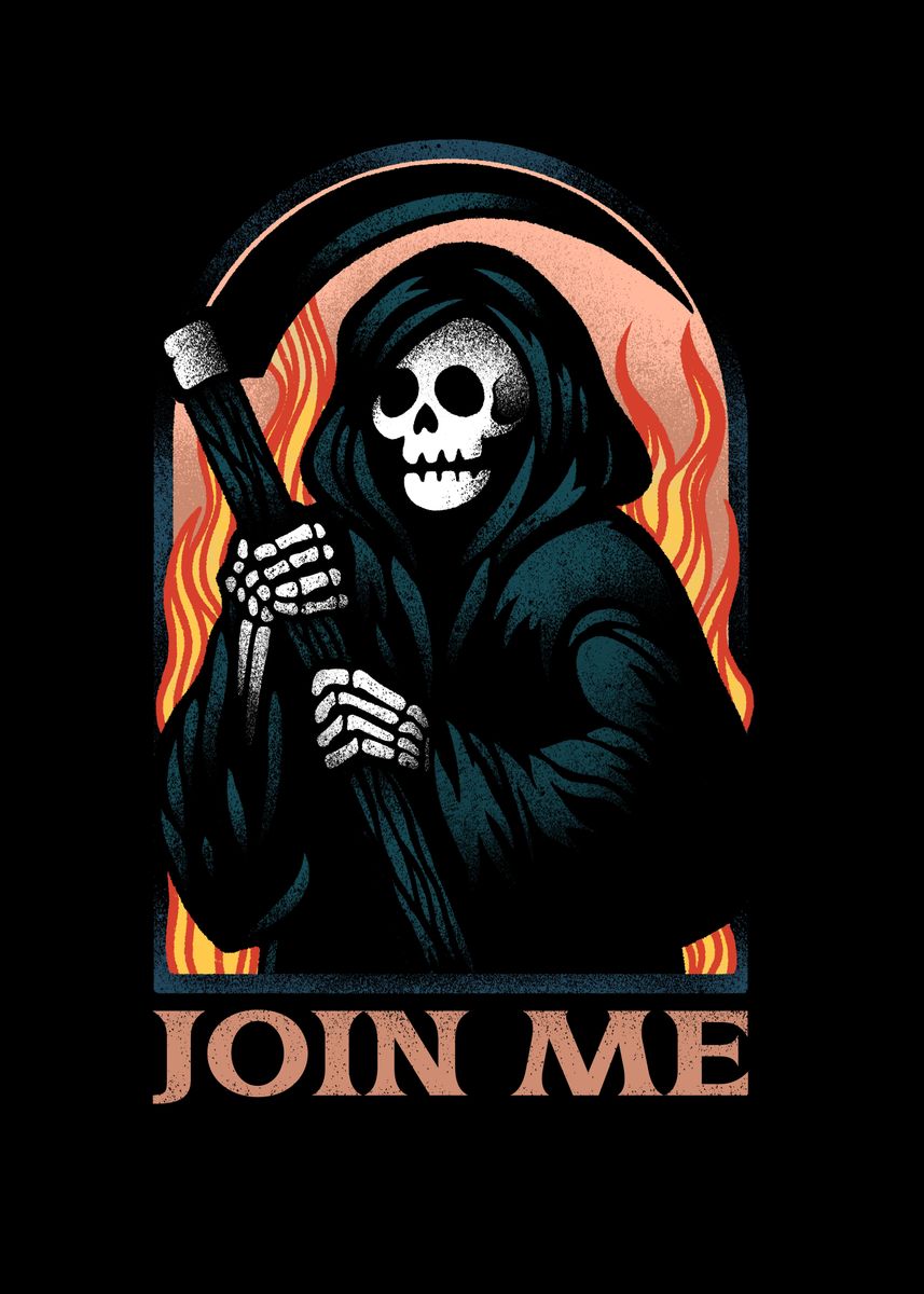 'Join me ' Poster, picture, metal print, paint by Fanfreak | Displate