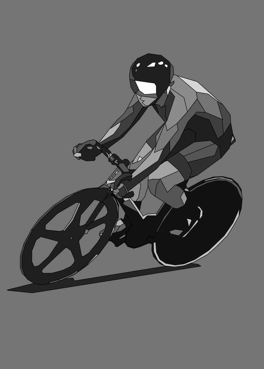 'Track Cycling Pop Art' Poster, picture, metal print, paint by Ro ...
