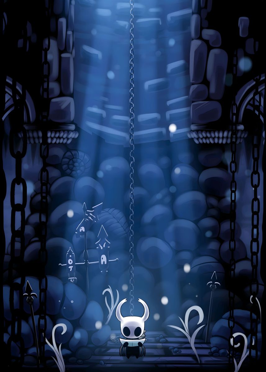 'Hollow Knight ' Poster, picture, metal print, paint by death game ...