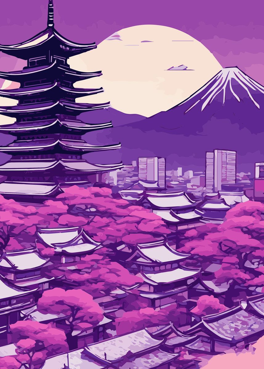 'Japan Tokyo Neon 2' Poster, picture, metal print, paint by Maricris M ...