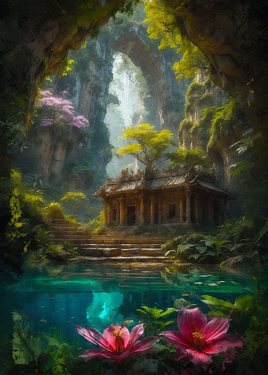 'Magical Place' Poster, picture, metal print, paint by FlyingBlade ...