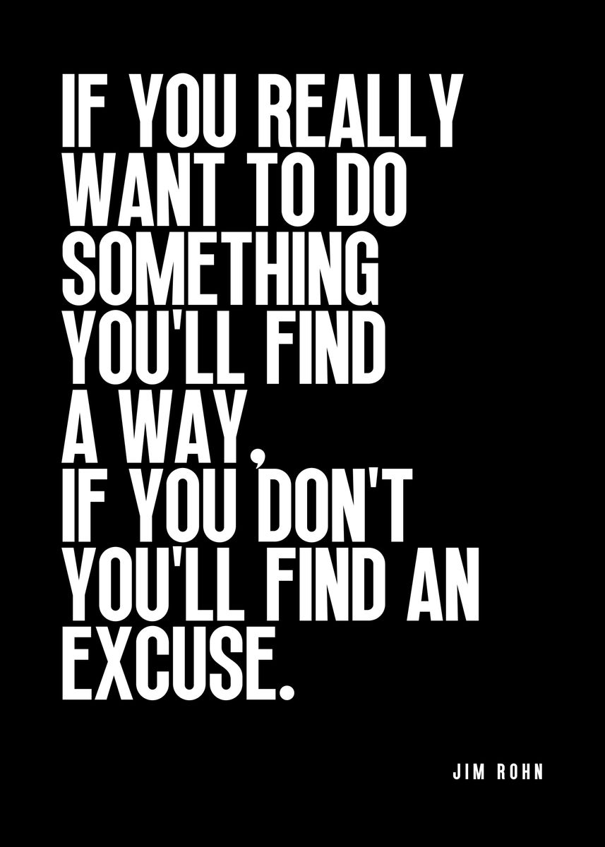 'Jim Rohn Quote' Poster, picture, metal print, paint by Wezt Studio ...