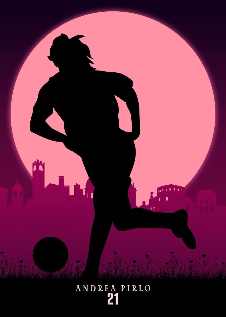 'Andrea Pirlo' Poster, picture, metal print, paint by Terrance Seay ...