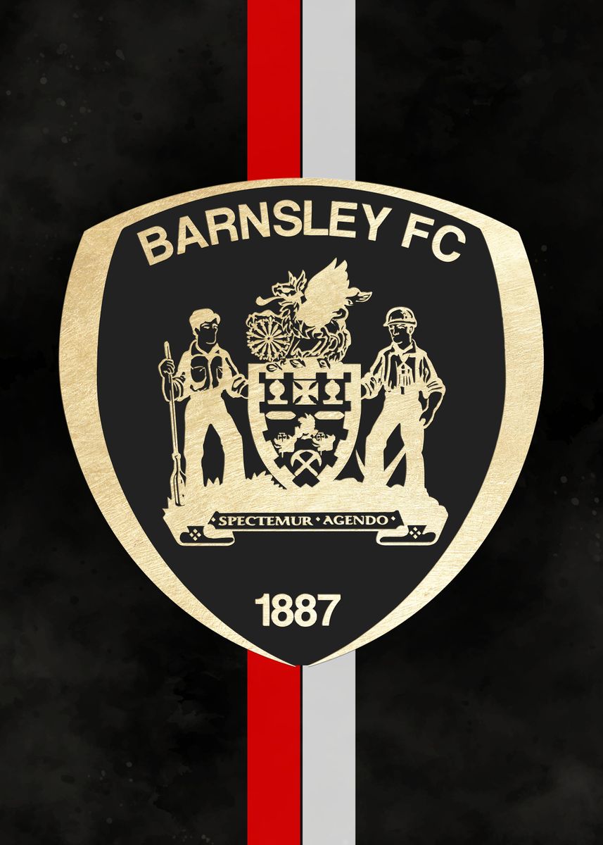 'Barnsley FC' Poster, picture, metal print, paint by Luke Vassel | Displate