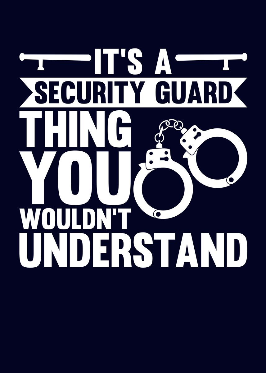 'Security Guard' Poster, picture, metal print, paint by MzumO | Displate